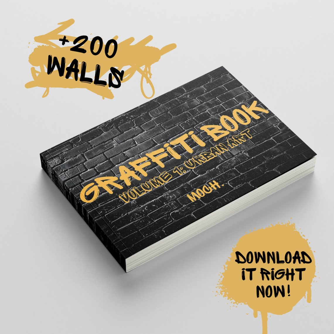 Graffiti Coloring Book | 200+ Urban Wall Backgrounds for Street Art ...