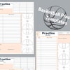 Volleyball Goal Setting & Habit Tracker Pack - Digital Download - Blue ...