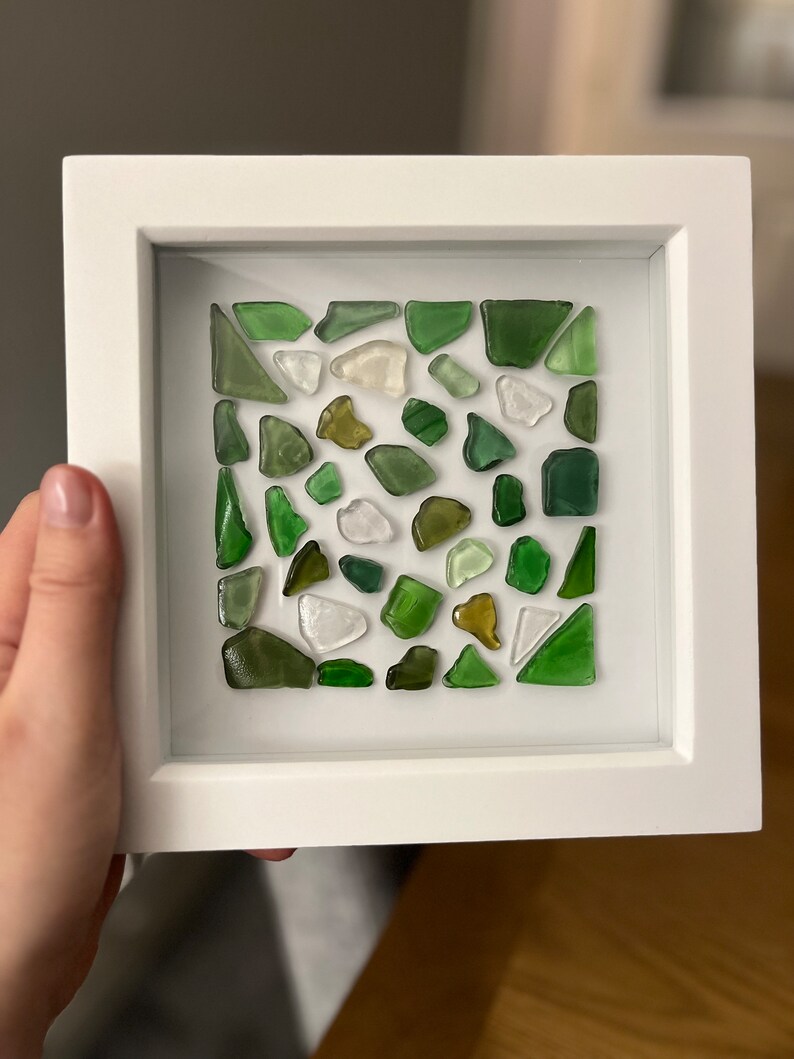 Scottish Sea Glass Mosaic Picture. Sea Glass Art. Framed Handmade ...