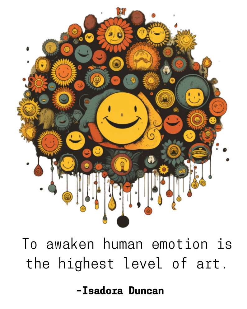 Emotions Quote and Art Poster, DIGITAL DOWNLOAD Therapy Office Decor ...