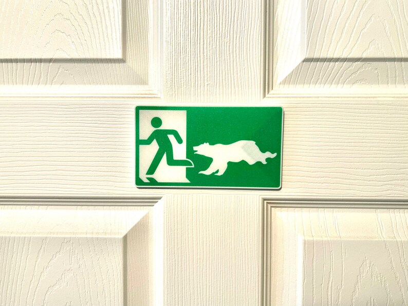 Shakespeare Exit Sign Glow-in-the-dark Sign Winter's Tale Exit, Pursued ...