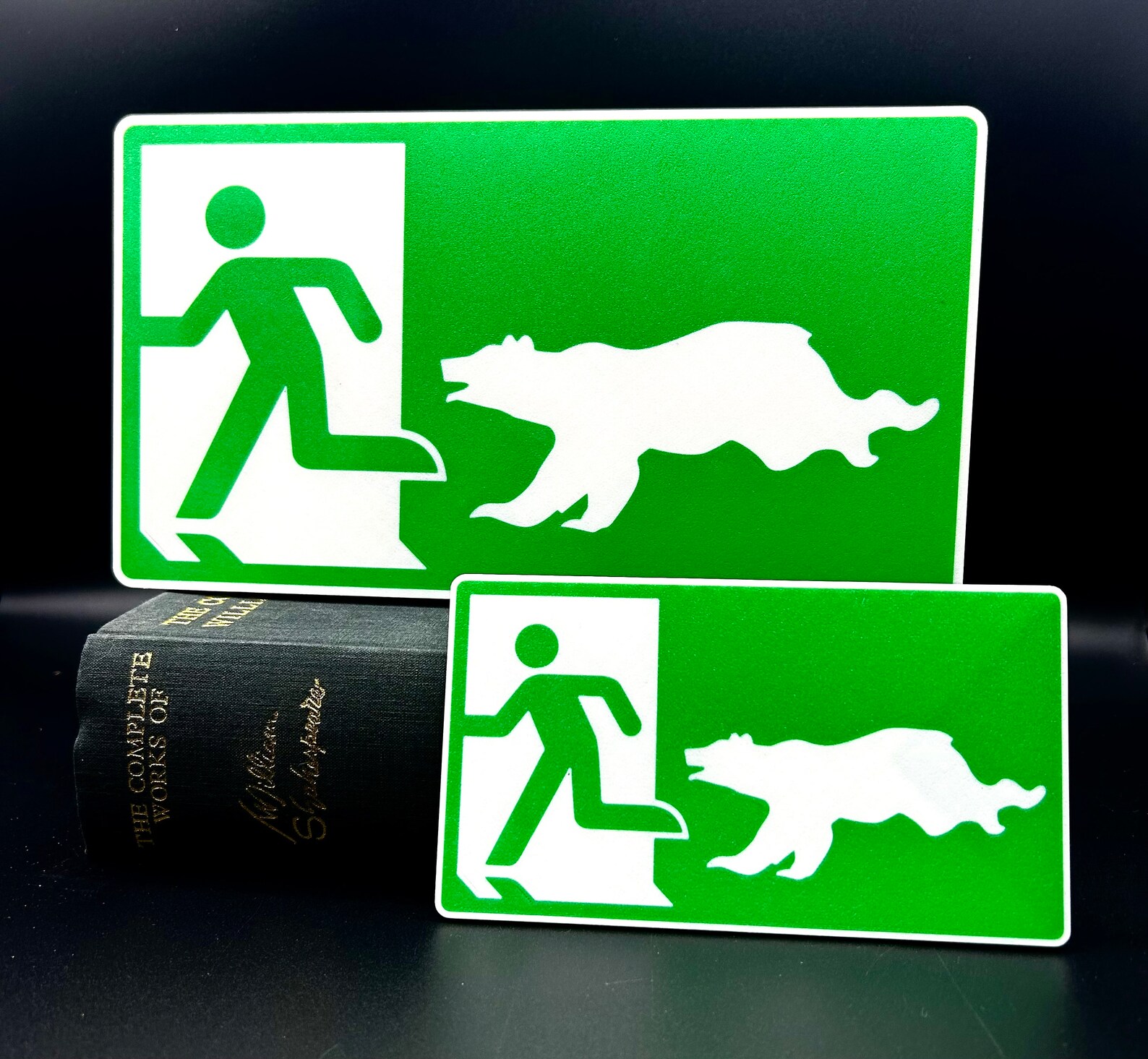 Shakespeare Exit Sign | Glow-in-the-dark Sign | Winter's Tale | Exit ...