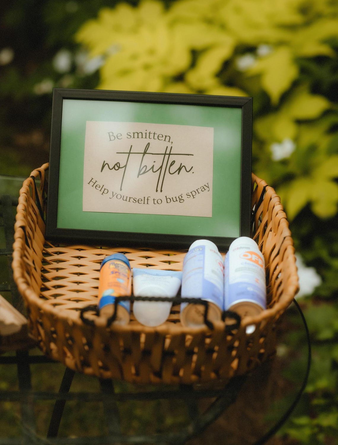 Wedding Reception Bug Spray Sign Digital Download - Etsy