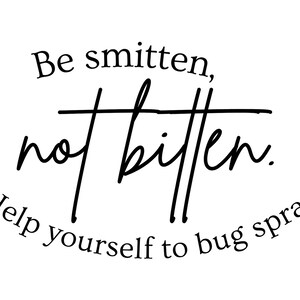 Wedding Reception Bug Spray Sign Digital Download - Etsy