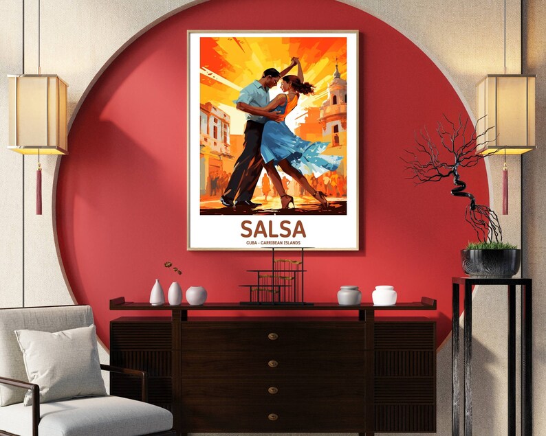 Printable Salsa Dance Poster Salsa Wall Art Ideal for Salsa Dancer Gift ...