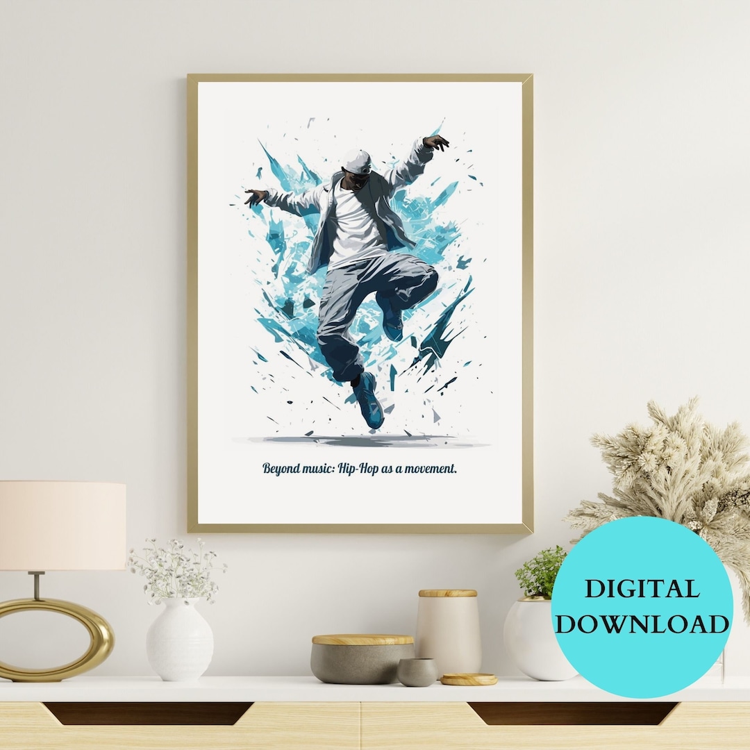 Hip Hop Poster Dance Poster Printable Hip Hop Poster Ideal for Dance ...