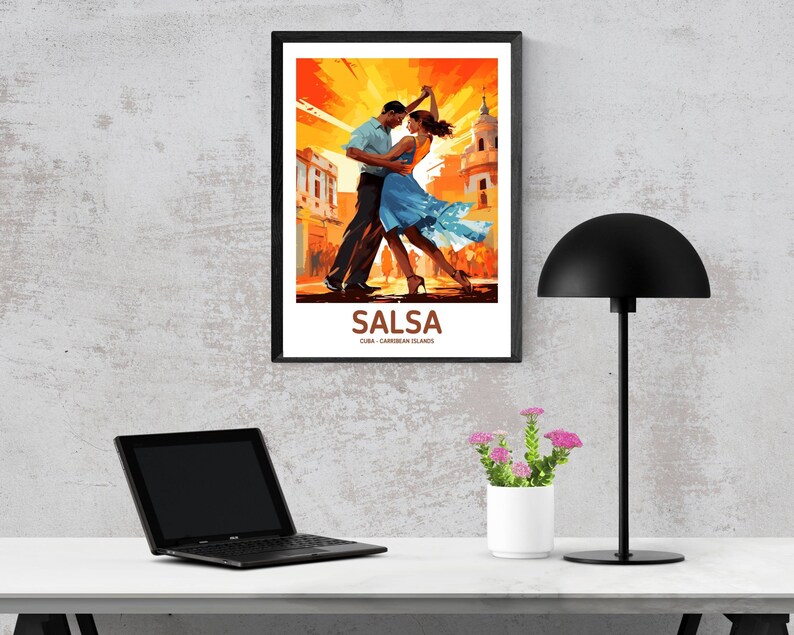 Printable Salsa Dance Poster Salsa Wall Art Ideal for Salsa Dancer Gift ...