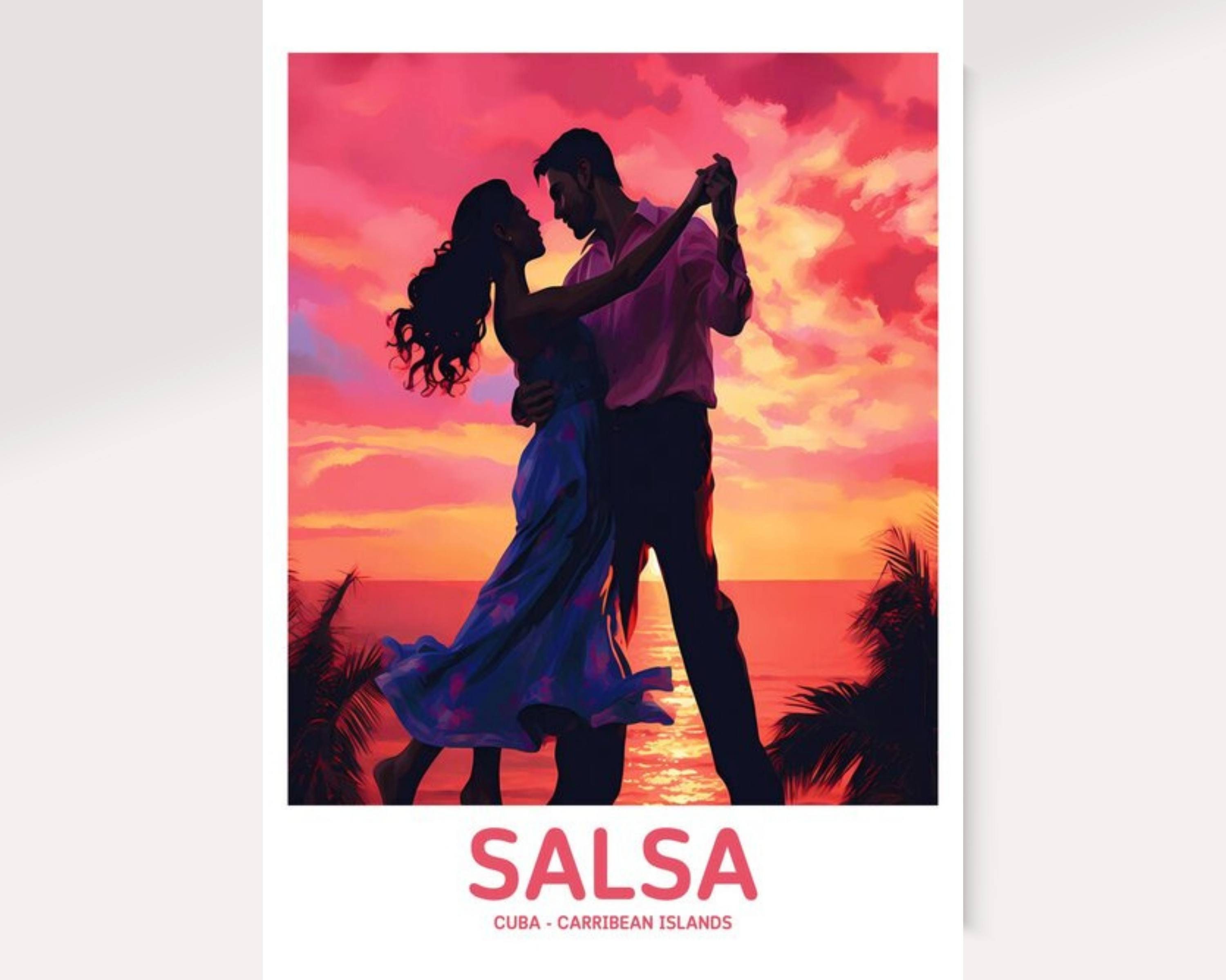 Salsa Dance Poster - Printable Salsa Poster - Salsa Dancer - Printable ...