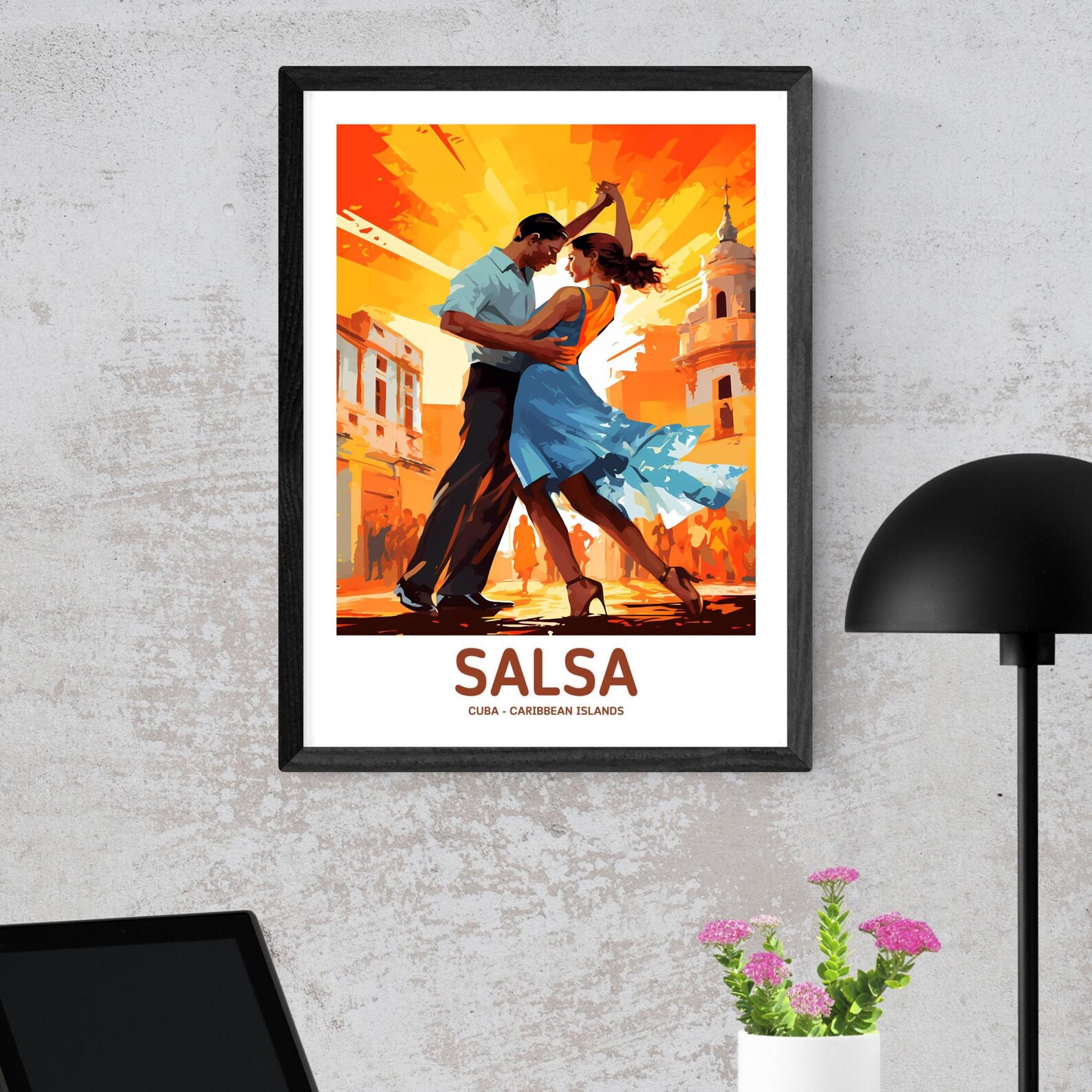 Printable Salsa Dance Poster - Dance Poster - Salsa Wall Art - Ideal ...