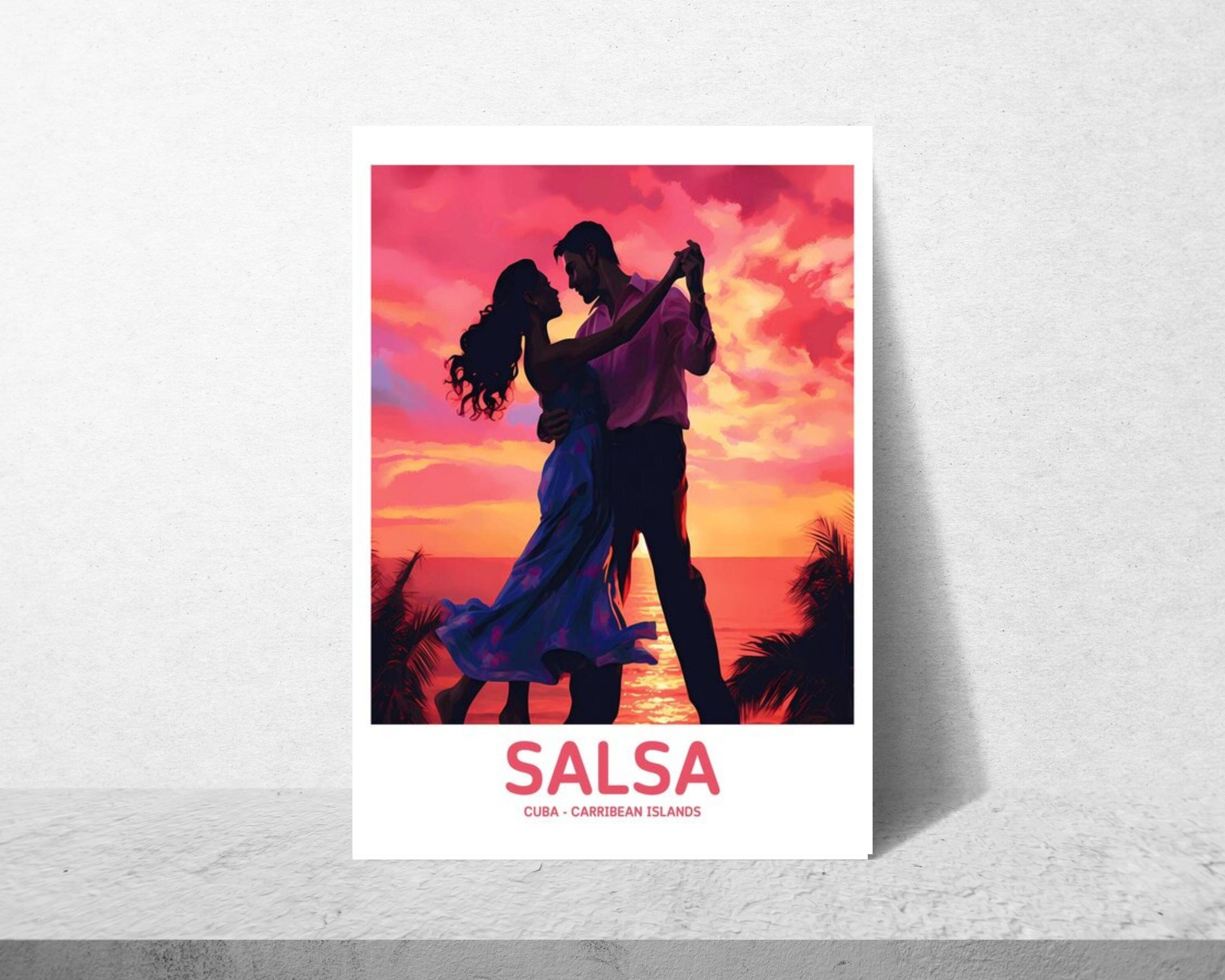 Salsa Dance Poster - Printable Salsa Poster - Salsa Dancer - Printable ...