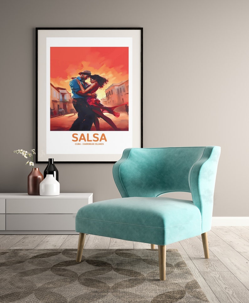 Salsa Dance Poster - Dance Poster - Printable Salsa Poster ...