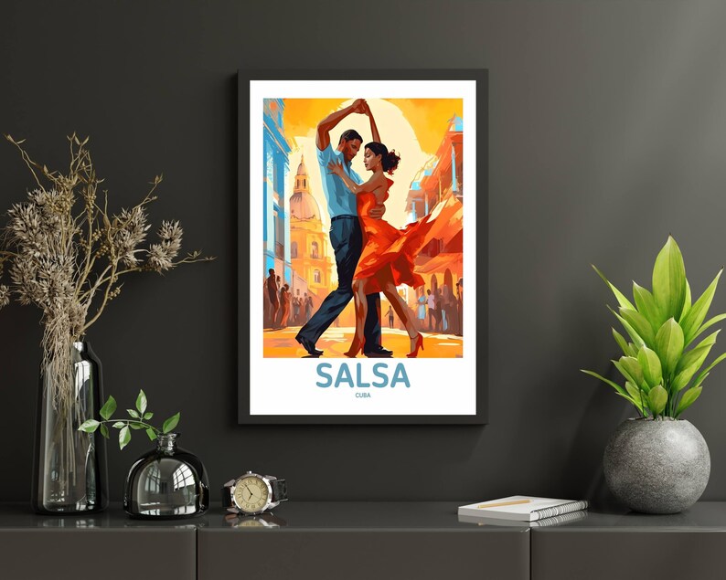 Printable Salsa Dance Poster - Dance Poster - Salsa Wall Art - Ideal ...
