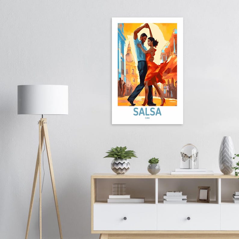 Printable Salsa Dance Poster - Dance Poster - Salsa Wall Art - Ideal ...