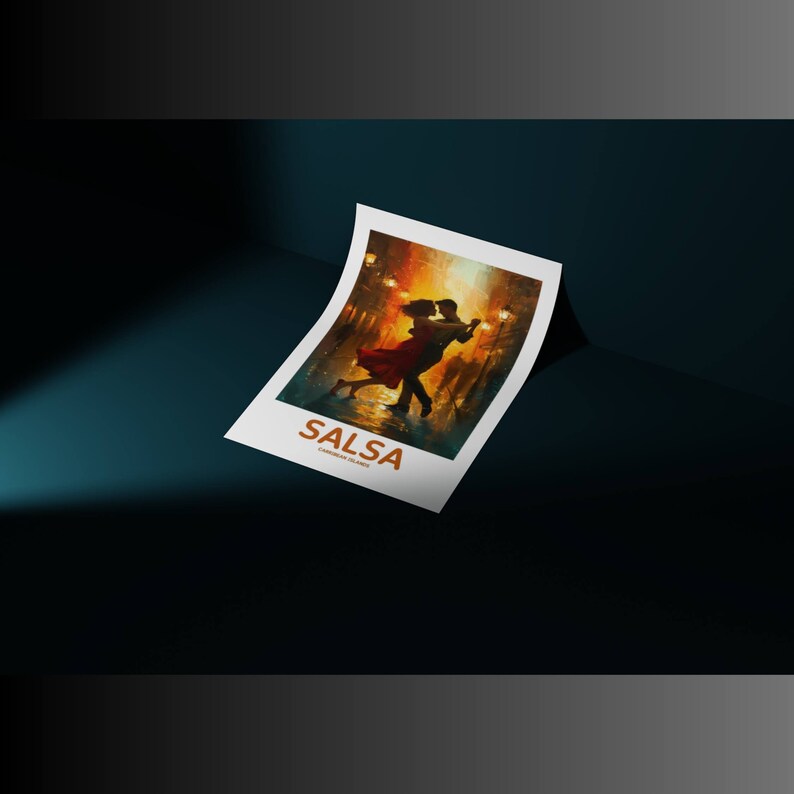 Printable Vintage Salsa Dance Poster Dance Poster Salsa Wall Art Ideal ...