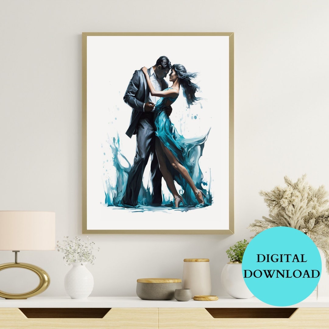 Salsa Dance Poster Printable Salsa Poster Contemporary Salsa Poster ...