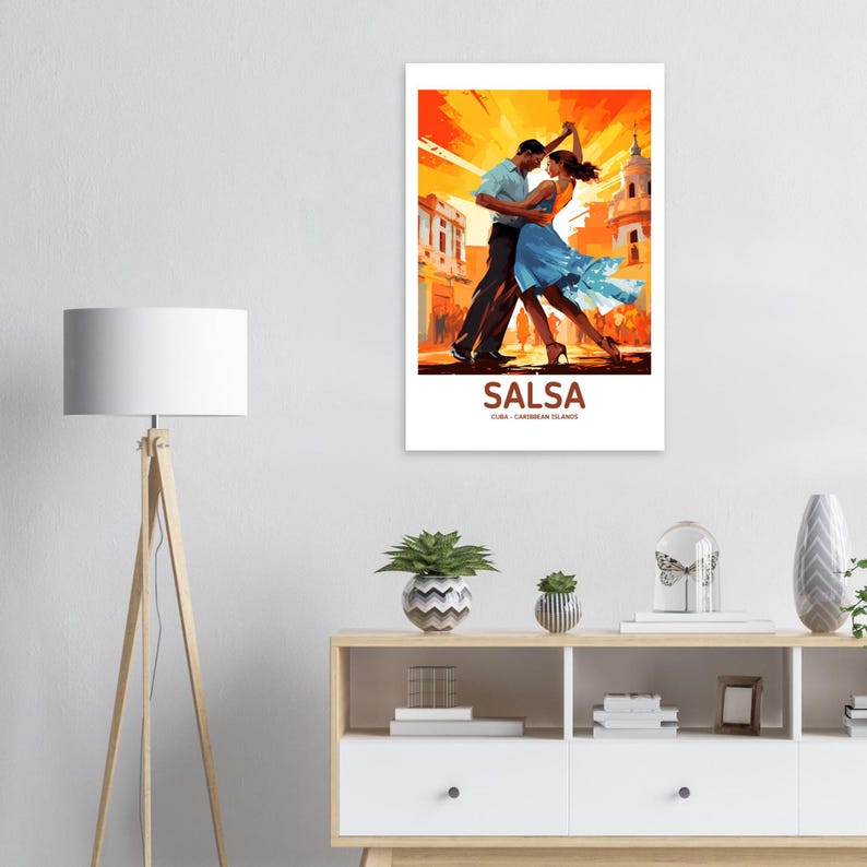Printable Salsa Dance Poster - Dance Poster - Salsa Wall Art - Ideal ...
