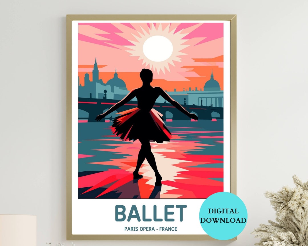 Printable Ballerina Poster - - Dance Poster - Ballerina Painting ...