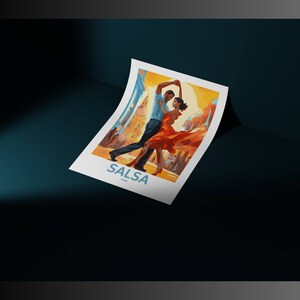 Printable Salsa Dance Poster - Dance Poster - Salsa Wall Art - Ideal ...