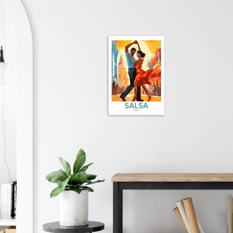 Printable Salsa Dance Poster - Dance Poster - Salsa Wall Art - Ideal ...