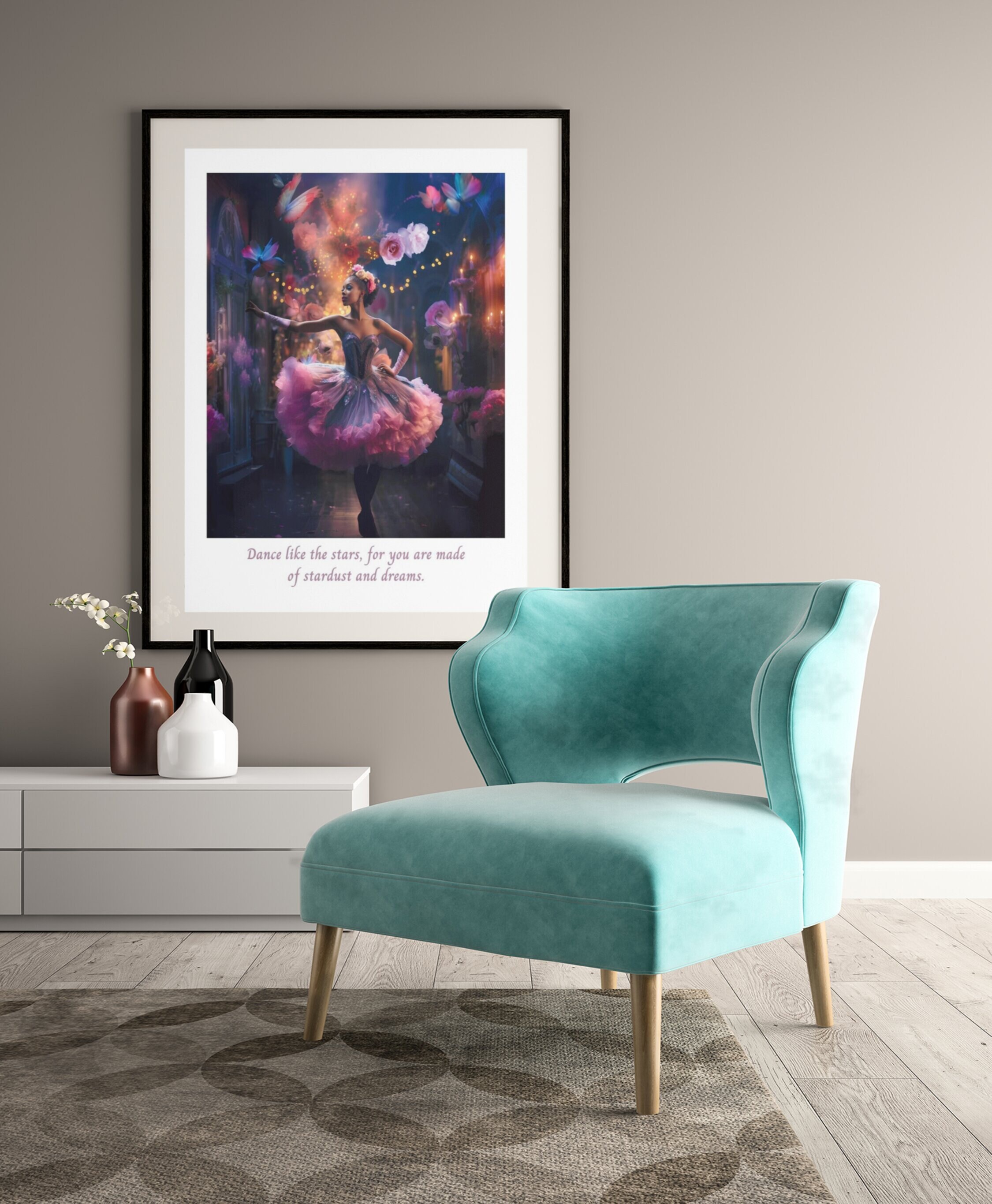 Printable Ballet Dance Poster Printable Ballerina Painting - Etsy