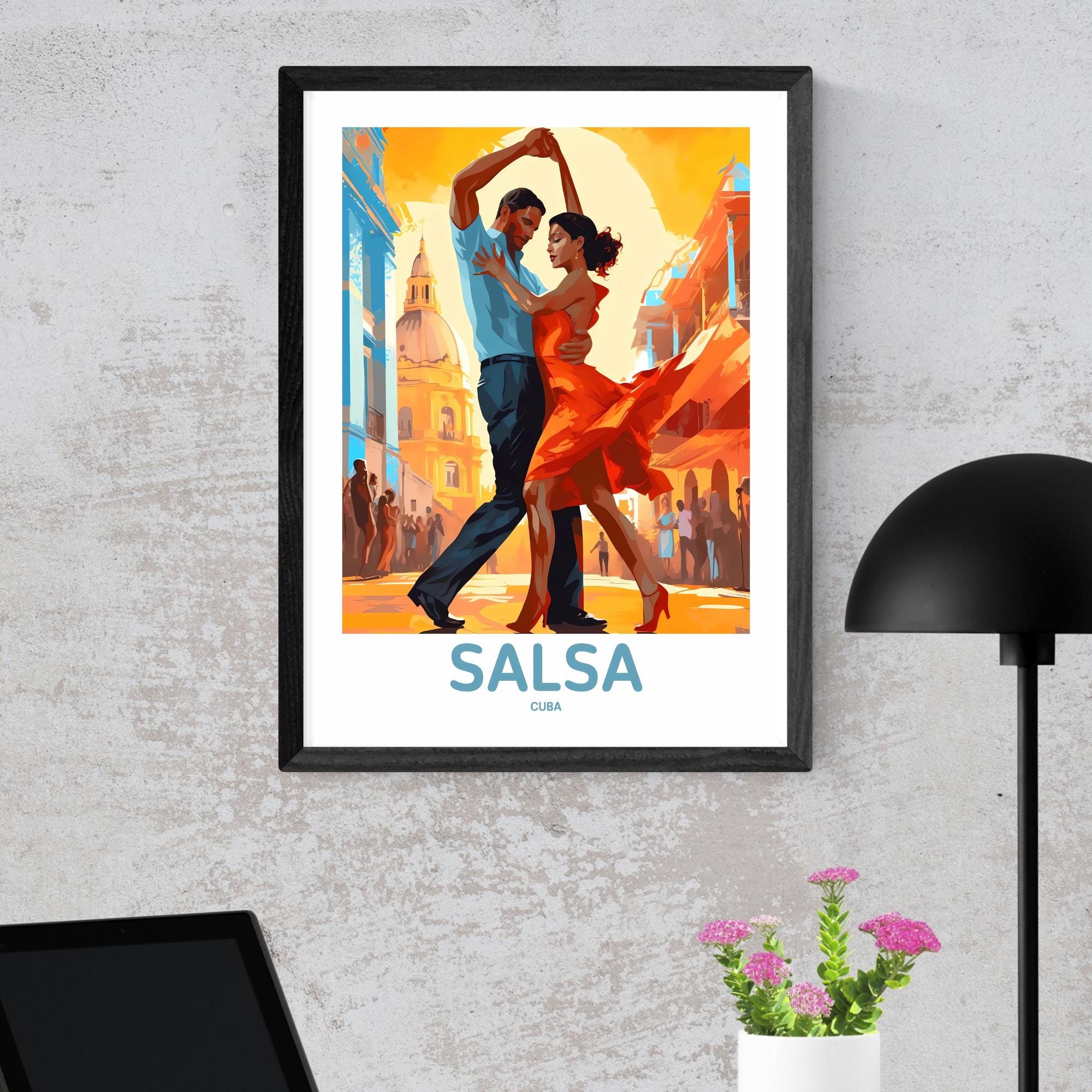 Printable Salsa Dance Poster - Dance Poster - Salsa Wall Art - Ideal ...