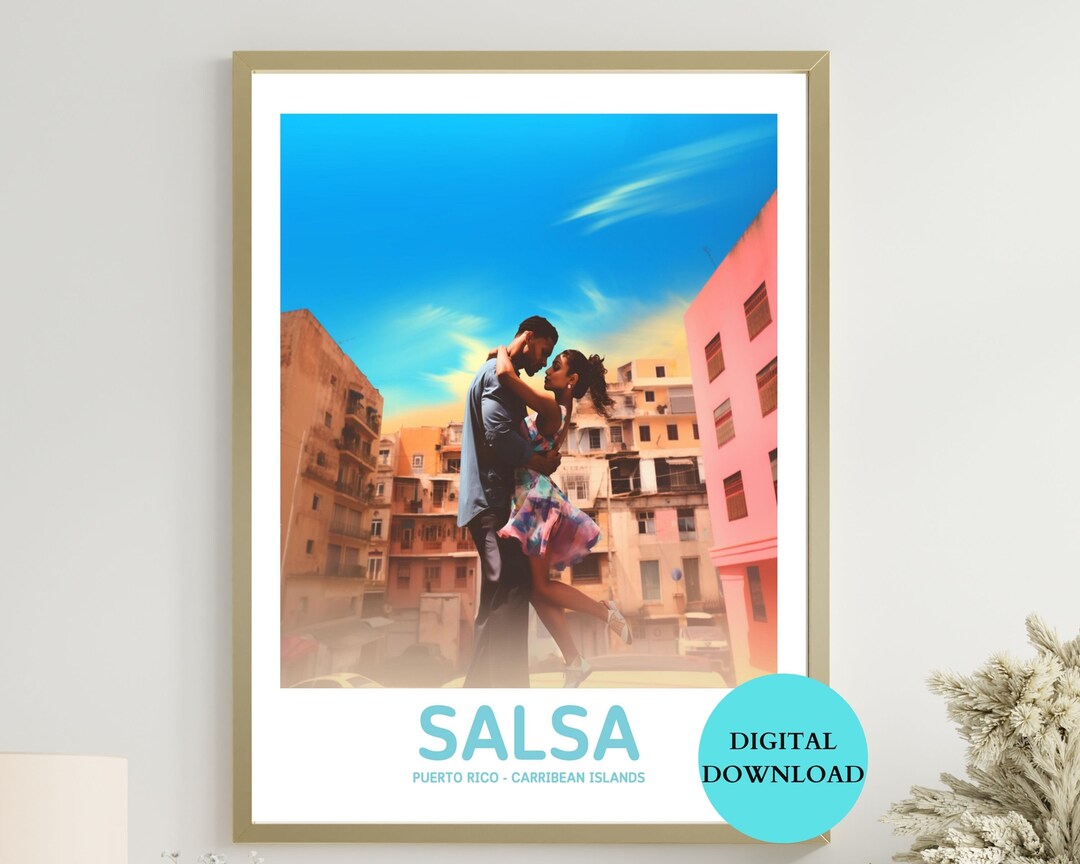 Printable Salsa Dance Poster - Salsa Wall Art - Ideal for Salsa Dancer ...
