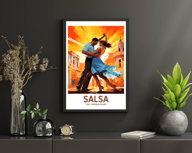 Printable Salsa Dance Poster Salsa Wall Art Ideal for Salsa Dancer Gift ...