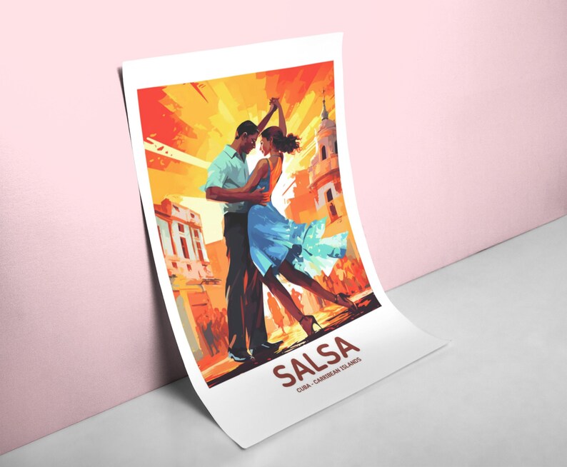Printable Salsa Dance Poster Salsa Wall Art Ideal for Salsa Dancer Gift ...