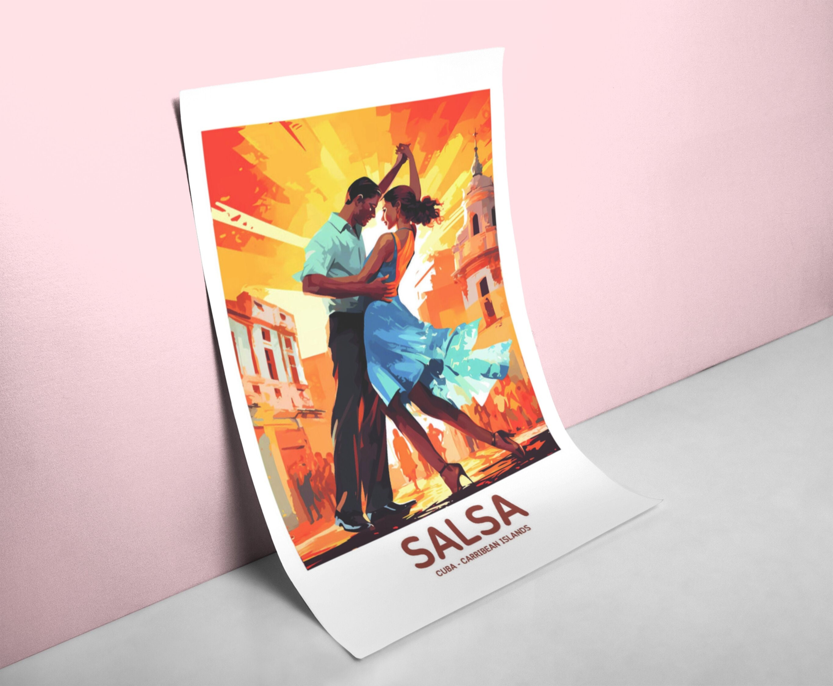 Printable Salsa Dance Poster Salsa Wall Art Ideal for Salsa Dancer Gift ...