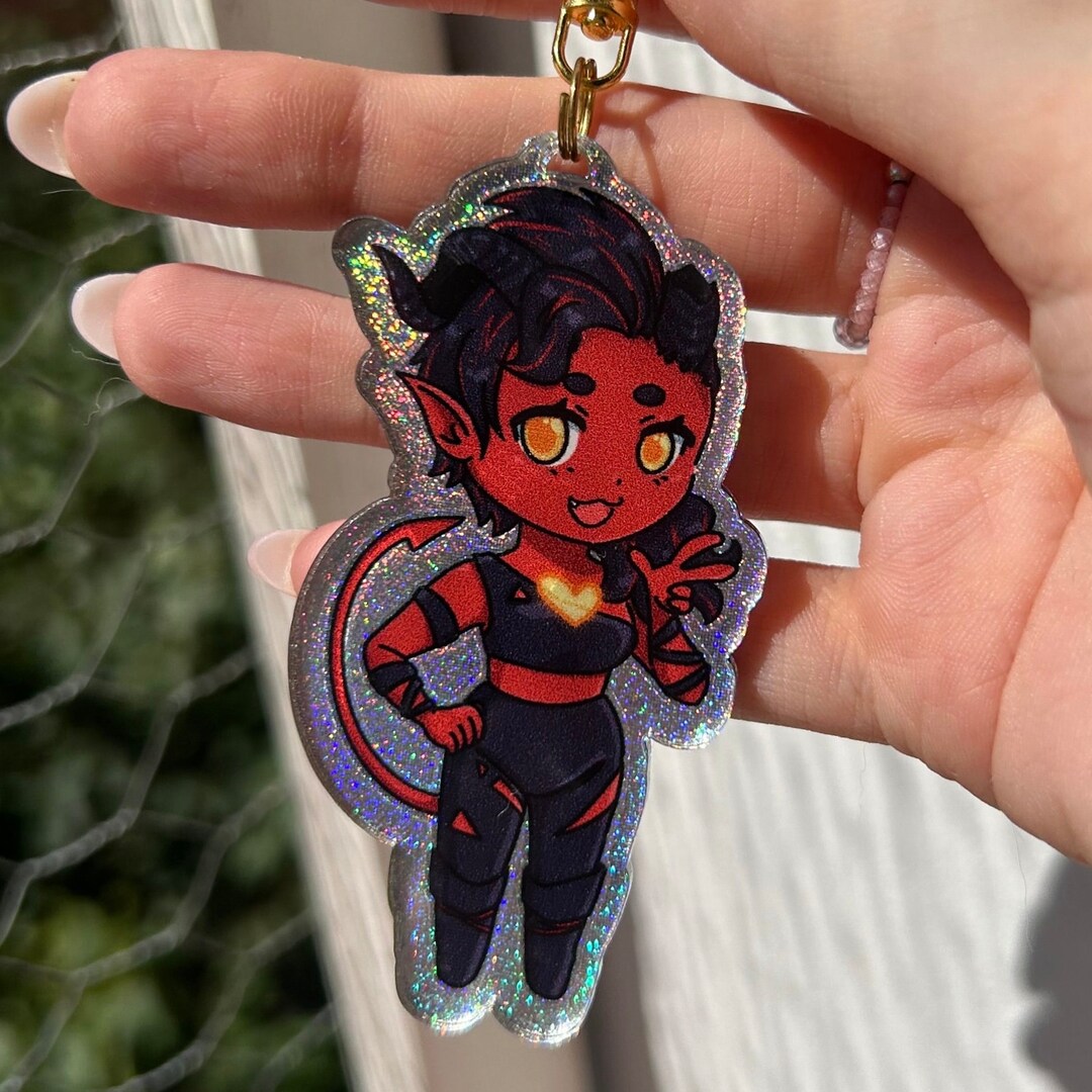 Baldur’s Gate 3 Karlach Holographic Keychain BG3 - Etsy