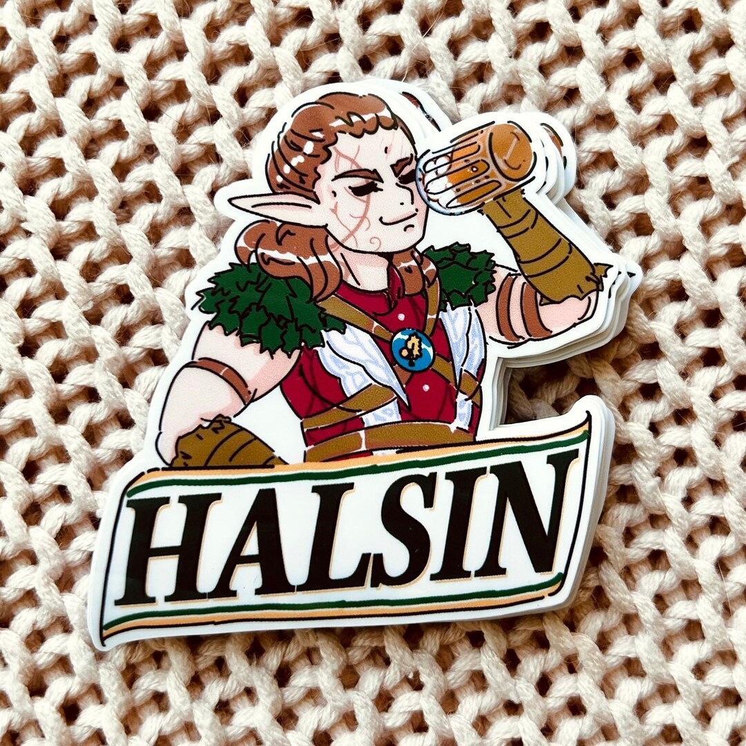 Baldur’s Gate 3 Halsin Beer Vinyl Sticker BG3 - Etsy