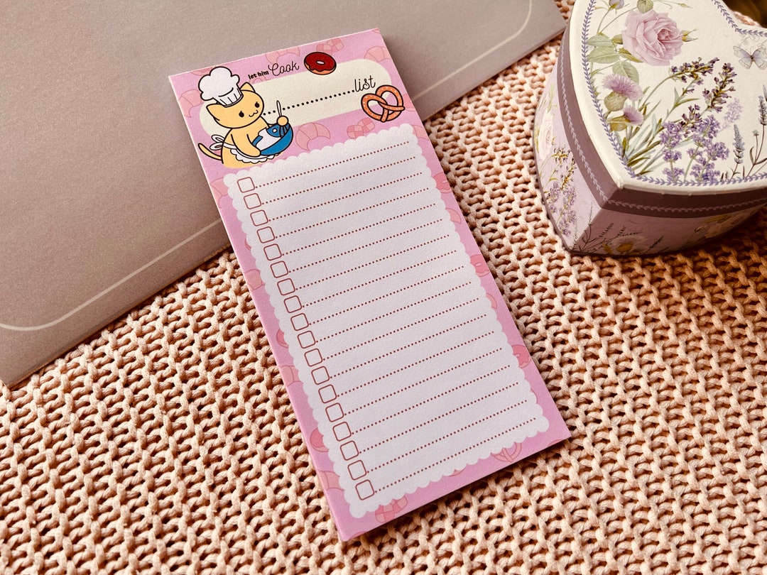 Let Him Cook Handmade Cute Notepad Checklist - Etsy
