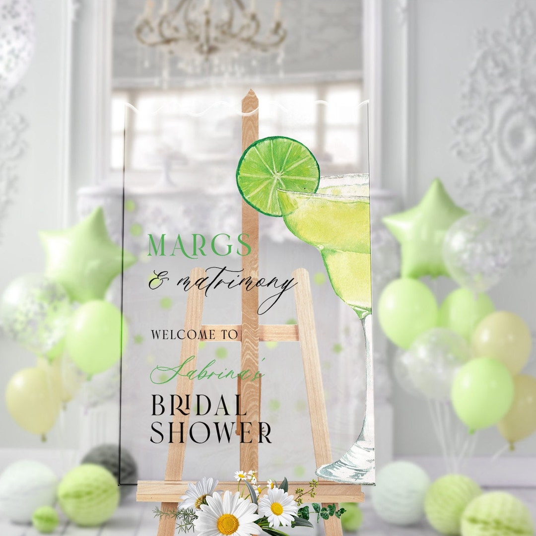 Margs and Matrimony Bridal Shower Sign, Margs and Matrimony ...