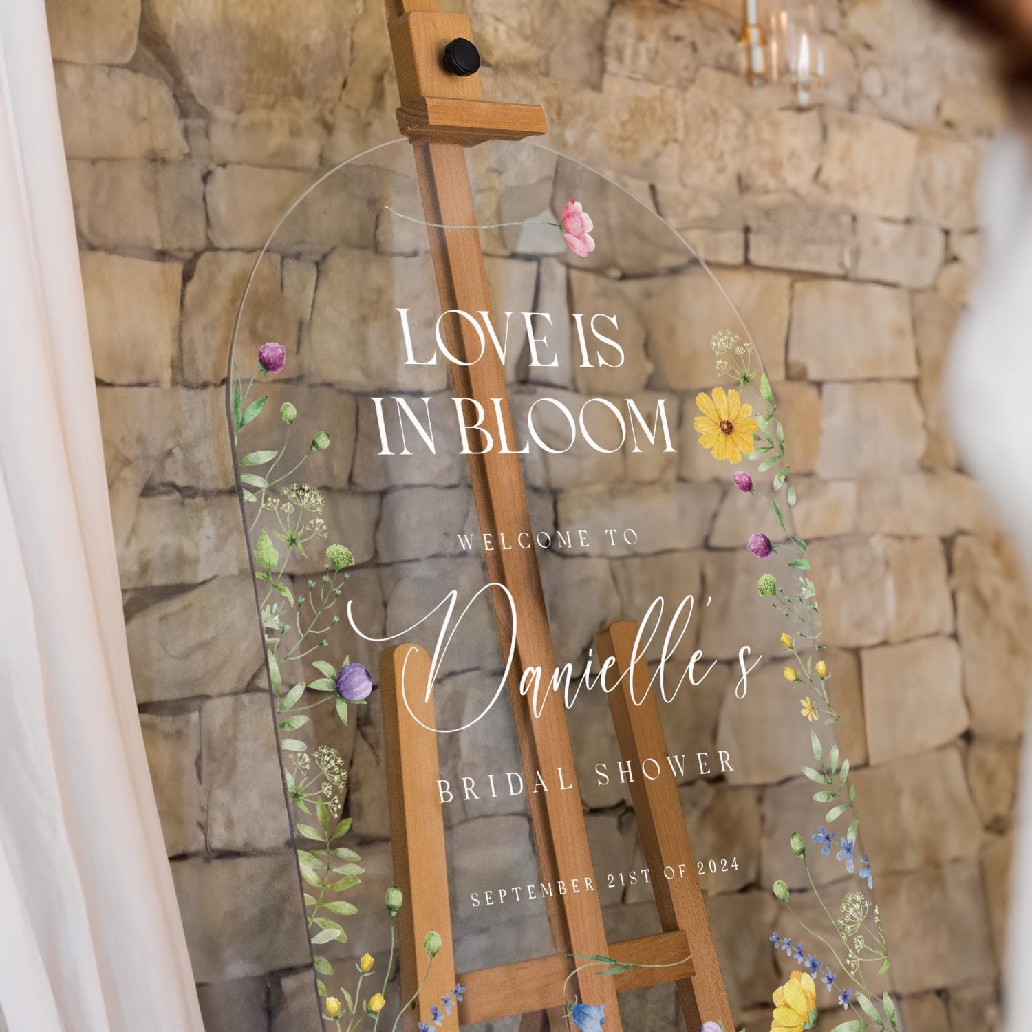 Love is in Bloom Bridal Shower Sign, Wildflowers Bridal Shower Sign ...