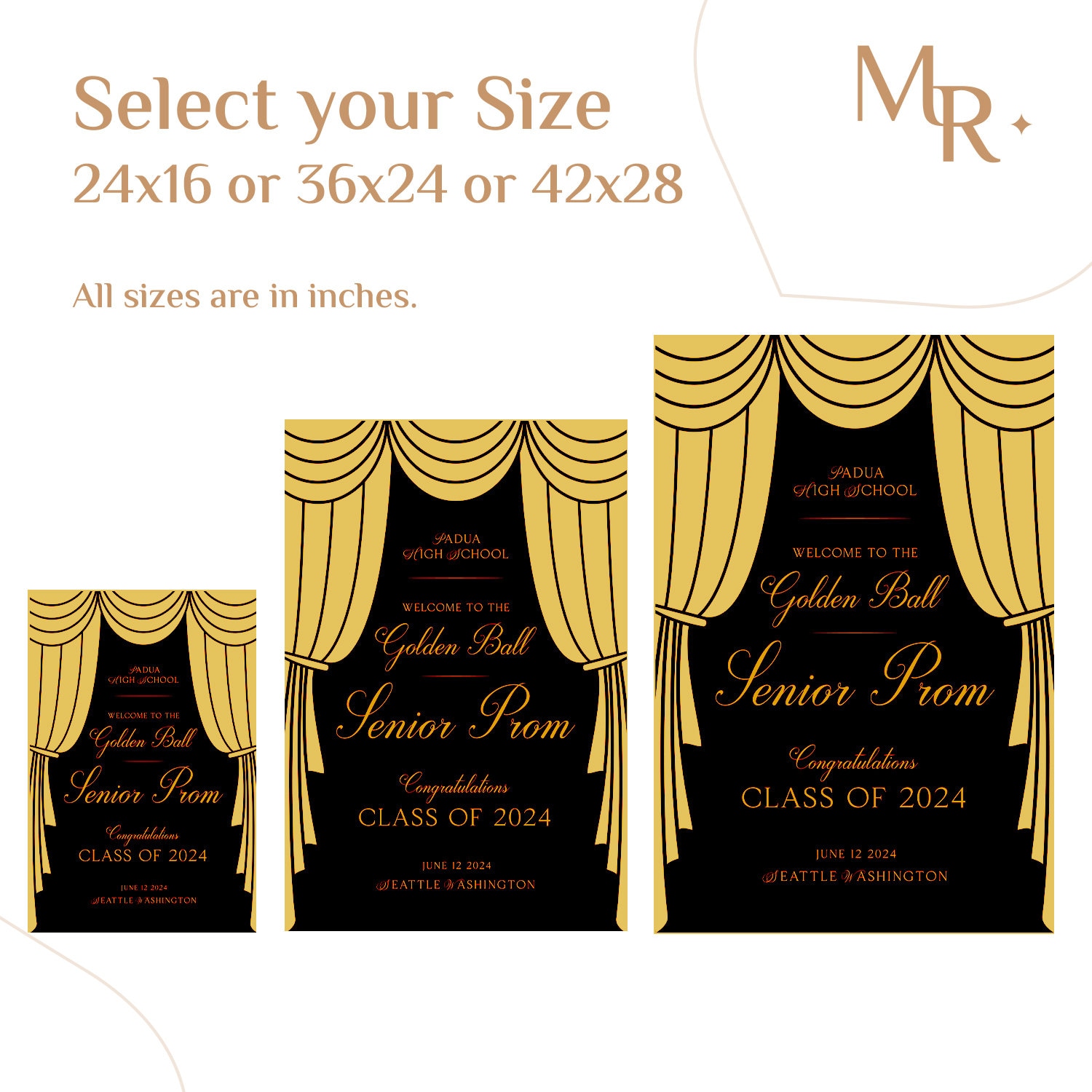 High School Prom Sign, High School Ball Sign, High School Dance Sign ...