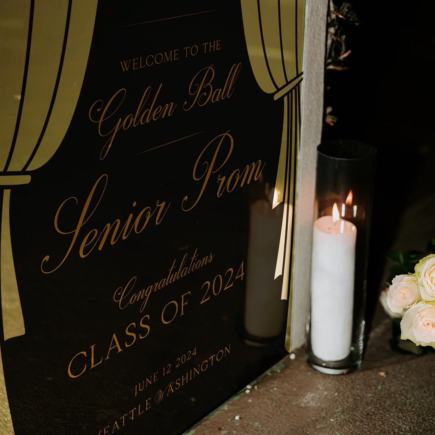 High School Prom Sign, High School Ball Sign, High School Dance Sign ...