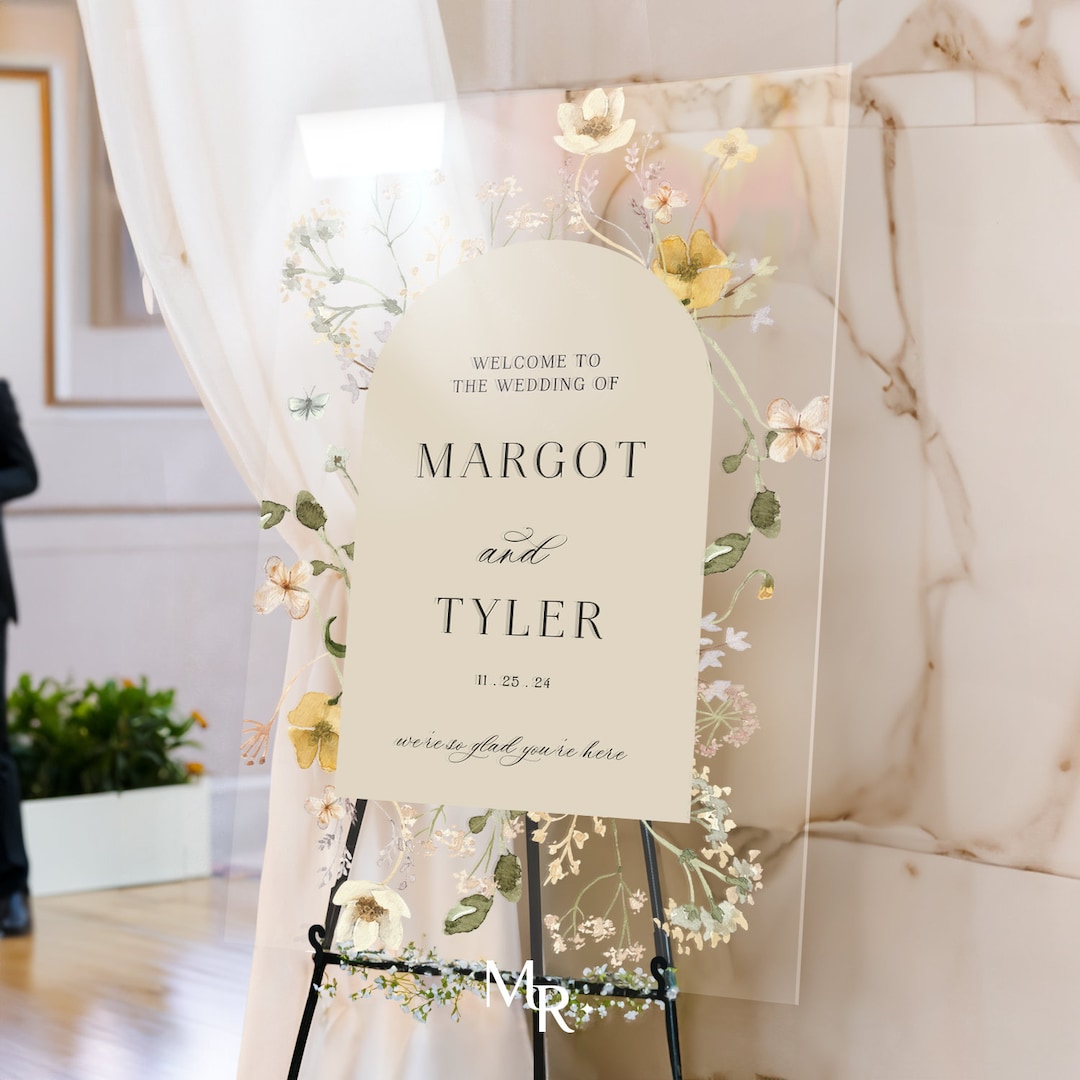 Wildflowers Wedding Sign, Wildflower Wedding Sign, Floral Wedding ...