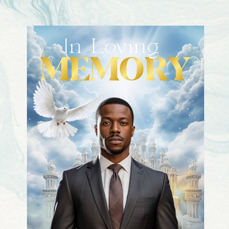 Blue Funeral Background - Etsy