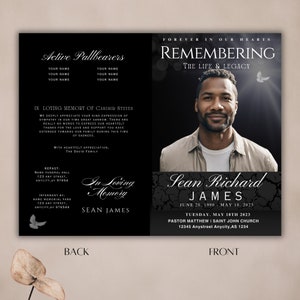Personalized Memorial Program (8 Pages)| Obituary Template | Magazine ...