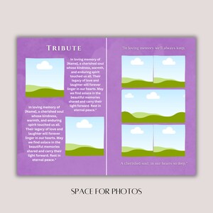 Funeral Programs Template| Obituary Template for Funeral | Memorial ...