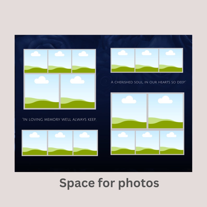 Funeral Program Template for Man Masculine Funeral Program Celebration ...