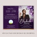 Purple Funeral Program 8 Pages Purple Obituary Memorial Program ...