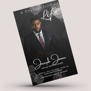 8.5"x11" BOOKLET Memorial Program (8 Pages)| Unisex Funeral Program ...