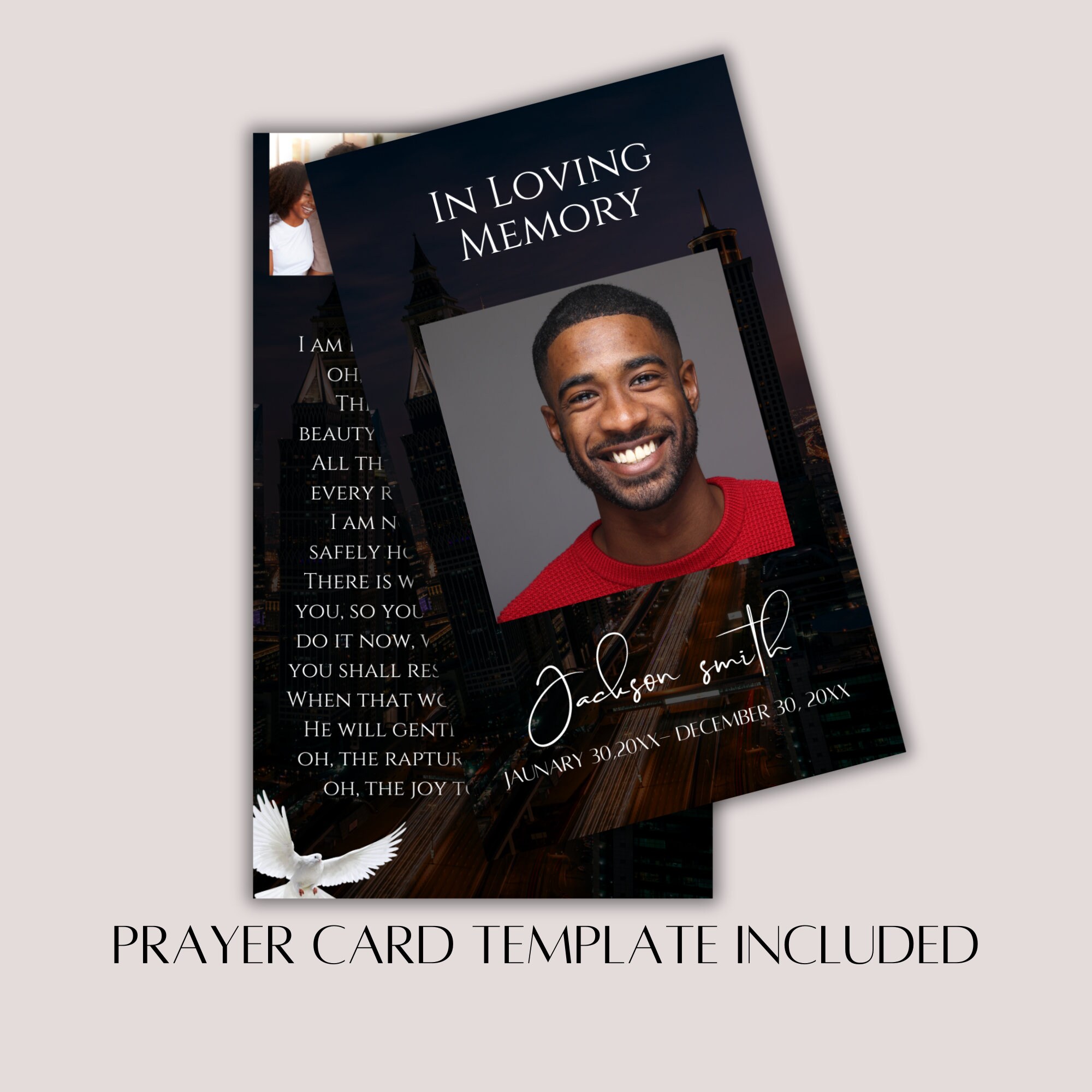 Obituary Magazine Funeral Program Template Celebration of Life English ...