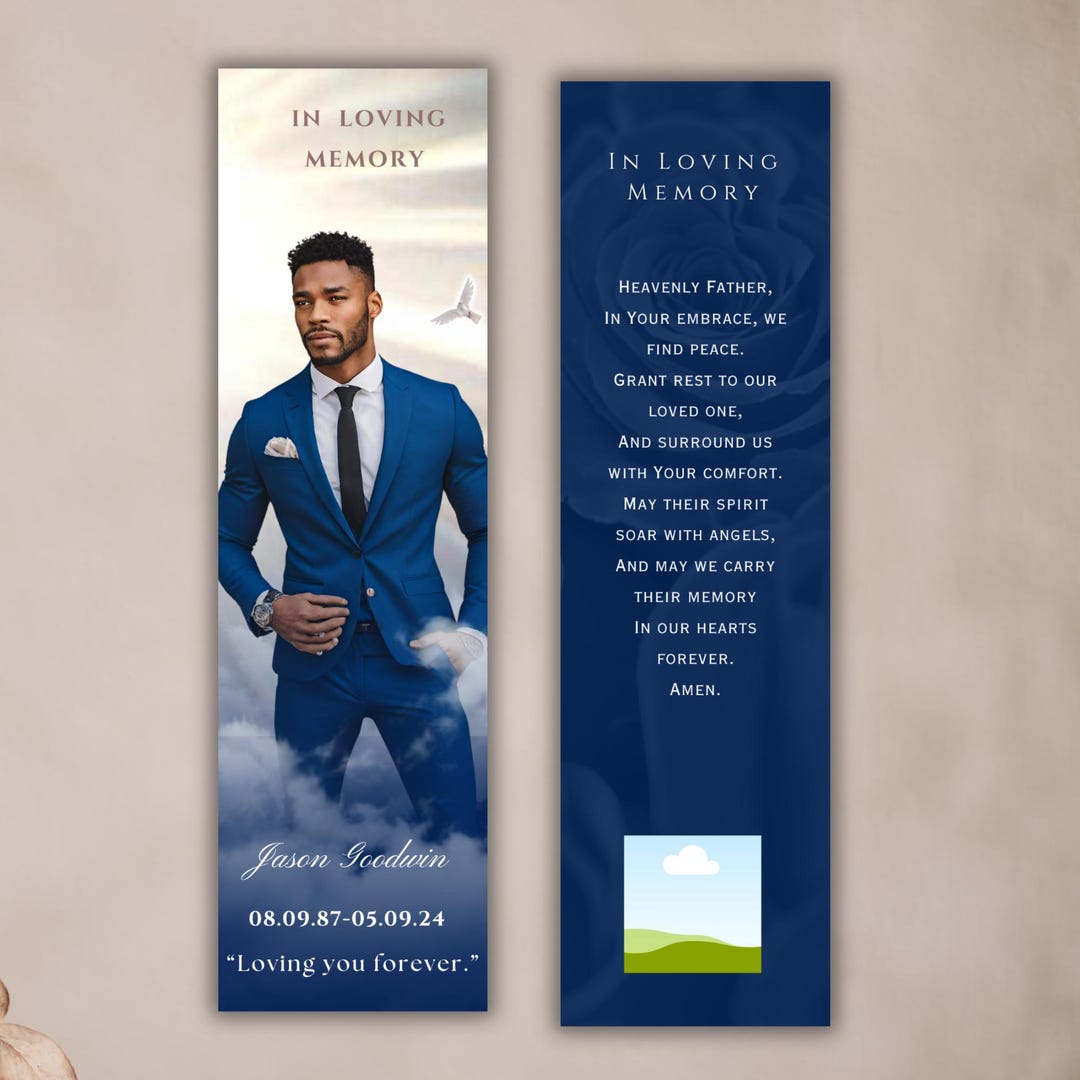 Editable Funeral Invitation Template, Memorial Service Announcement ...