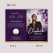 Purple Funeral Program 8 Pages Purple Obituary Memorial Program ...