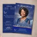 Elegant Blue Funeral Program Template | 8-page Magazine (canva Template ...