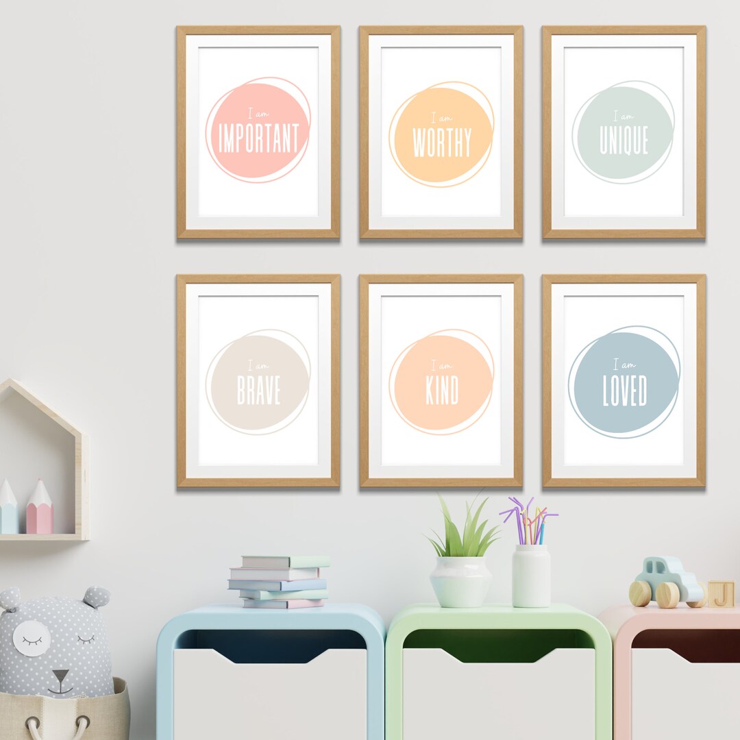 Affirmation Signs for Kids, Classroom Decor, Playroom Decor, Nursery ...