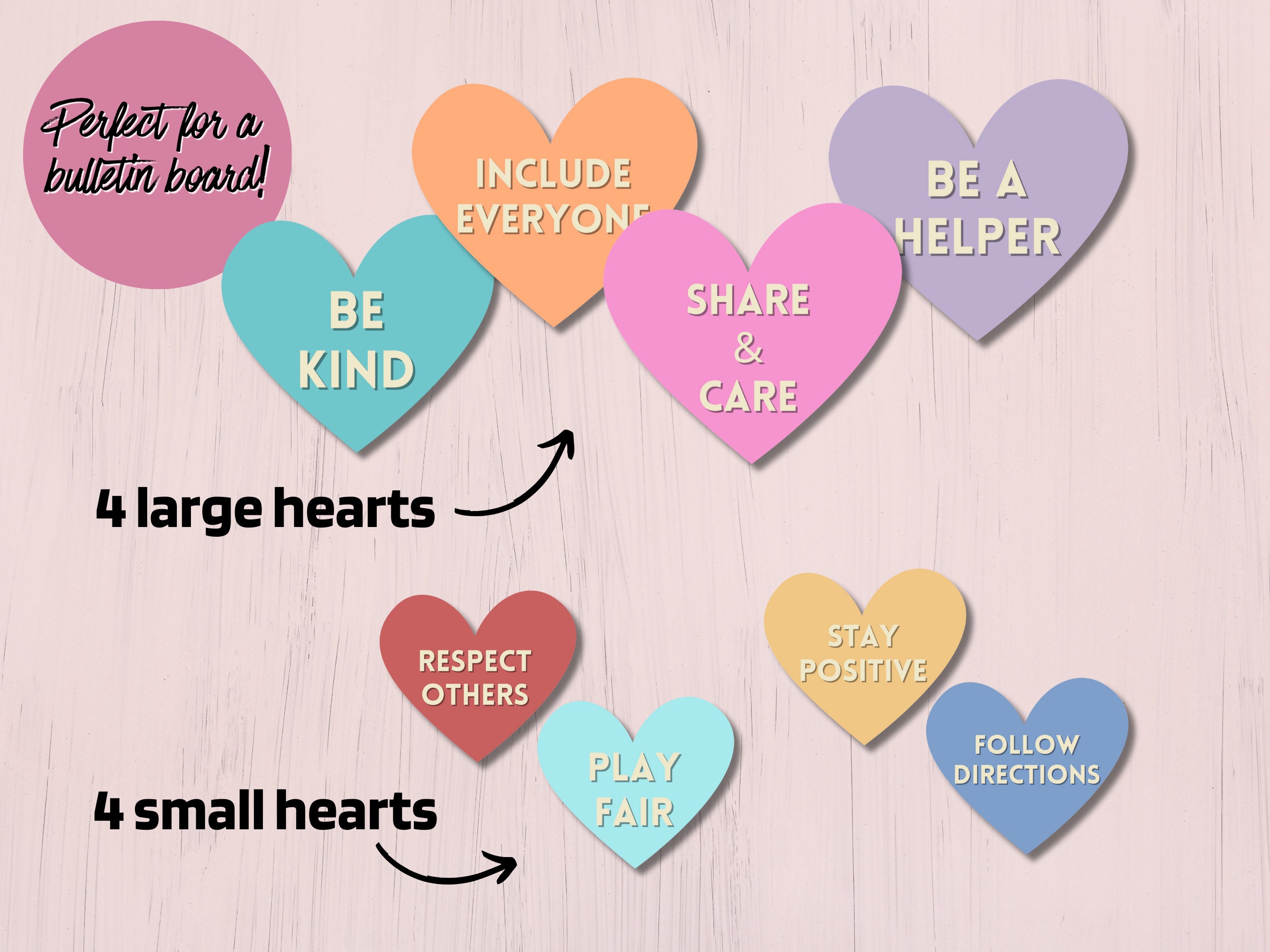 Kindness Conversation Hearts: Valentine Classroom Decor (digital ...