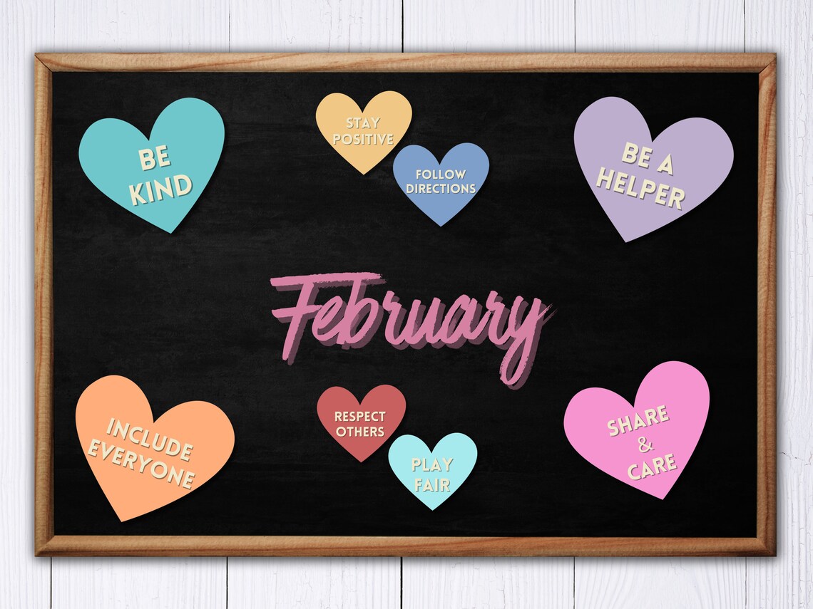 Kindness Conversation Hearts: Valentine Classroom Decor (digital ...